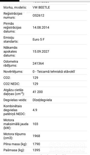 Melns Volkswagen Beetle 2014 Rīga, ar dzinēja tilpumu 2.00 L un nobraukumu 241 tūkst. km par 7995 €, foto 23 vietnē AUTOMOTO.COM.LV