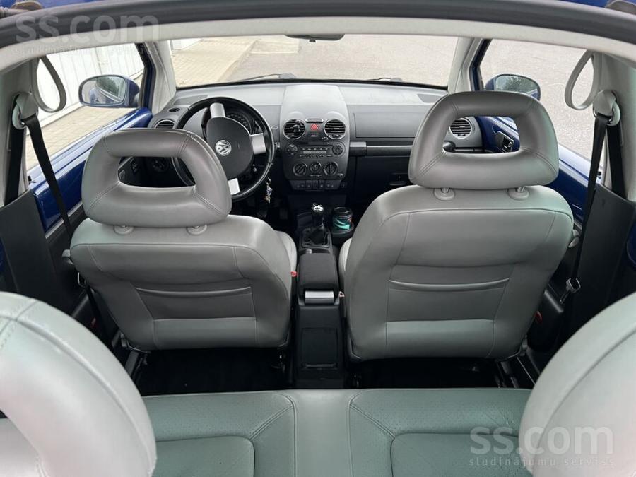 Blue Volkswagen Beetle 2006 in Riga, with an engine capacity of 1.90 L and mileage of 216 thousand km for 4000 €, photo 10 on AUTOMOTO.COM.LV