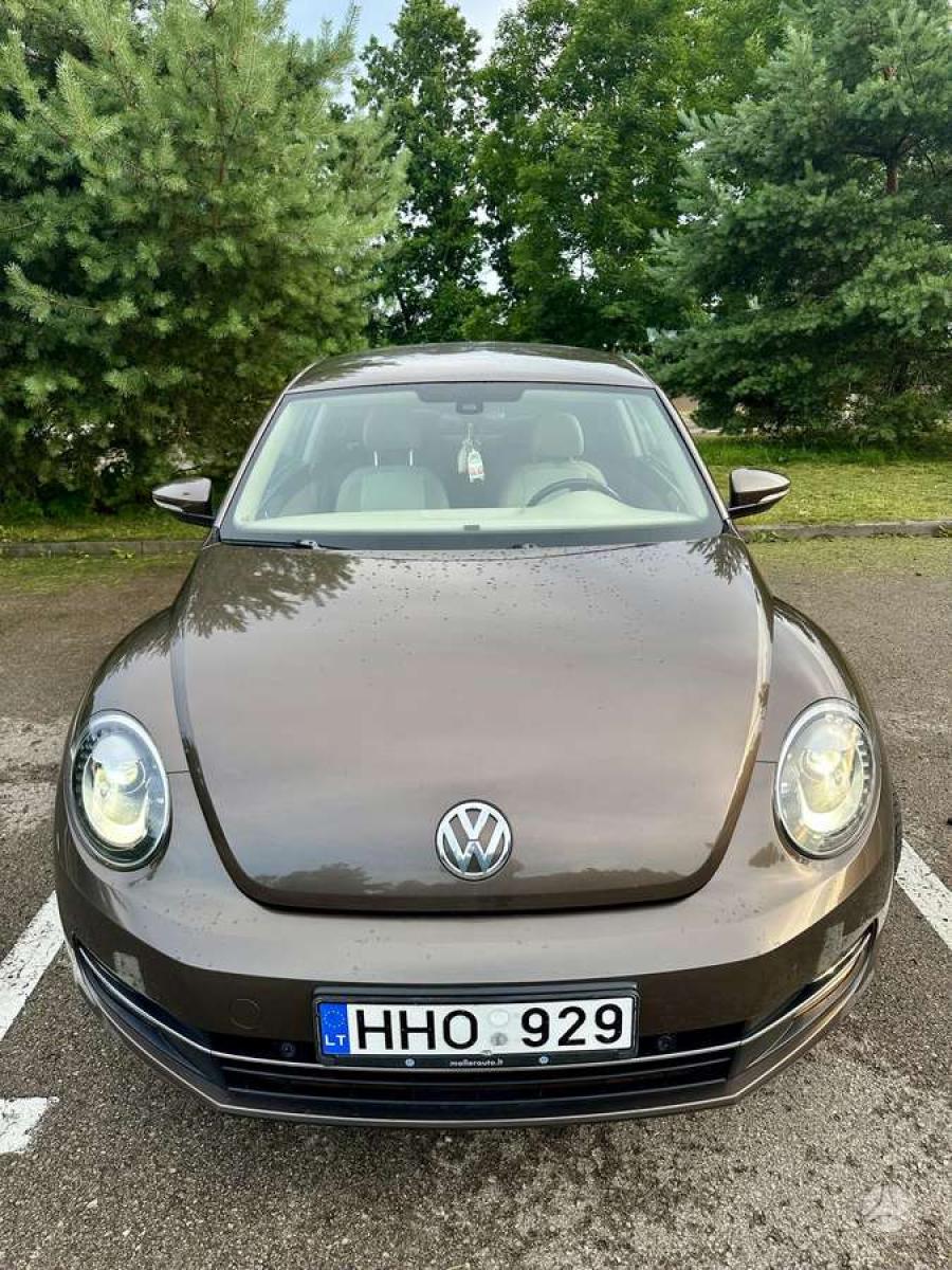 Brown Volkswagen Beetle 2014 in Vilnius, with an engine capacity of 1.20 L and mileage of 116 thousand km for 9999 €, photo 8 on AUTOMOTO.COM.LV
