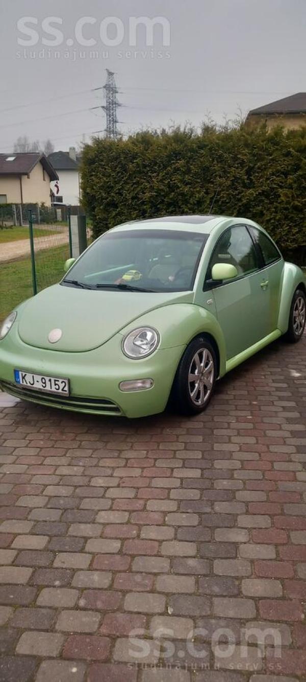 Zaļš Volkswagen Beetle 1999 Rīga, ar dzinēja tilpumu 2.00 L un nobraukumu 0 tūkst. km par 1300 €, foto 1 vietnē AUTOMOTO.COM.LV