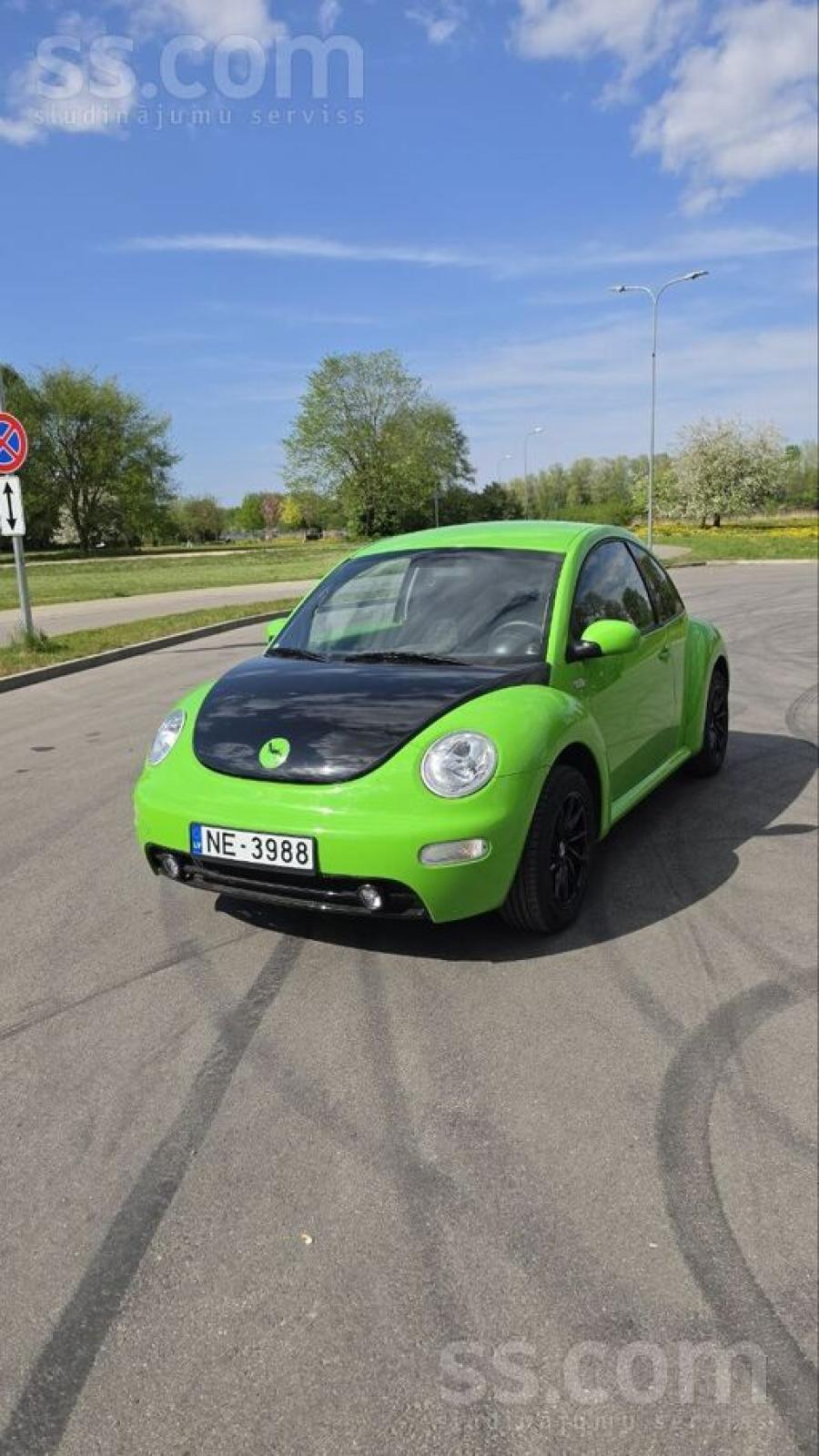Zaļš Volkswagen Beetle 2002 Rīga, ar dzinēja tilpumu 1.60 L un nobraukumu 387 tūkst. km par 4500 €, foto 3 vietnē AUTOMOTO.COM.LV