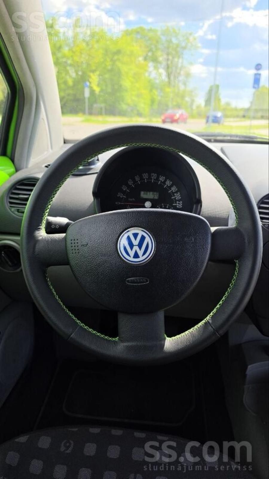 Zaļš Volkswagen Beetle 2002 Rīga, ar dzinēja tilpumu 1.60 L un nobraukumu 387 tūkst. km par 4500 €, foto 12 vietnē AUTOMOTO.COM.LV