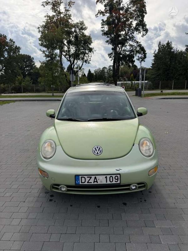 Zaļš Volkswagen Beetle 2002 Kauņa, ar dzinēja tilpumu 1.78 L un nobraukumu 128 tūkst. km par 1100 €, foto 1 vietnē AUTOMOTO.COM.LV