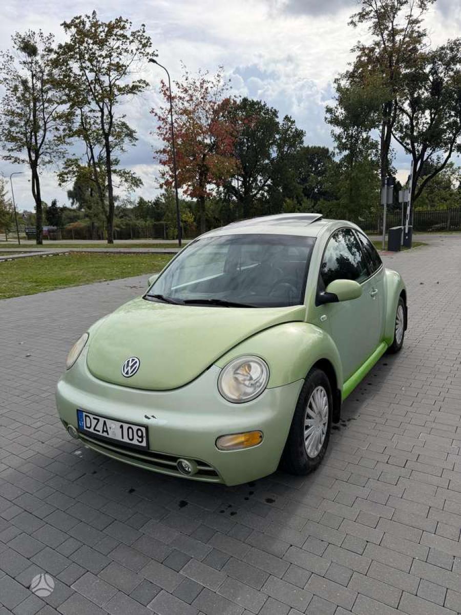 Zaļš Volkswagen Beetle 2002 Kauņa, ar dzinēja tilpumu 1.78 L un nobraukumu 128 tūkst. km par 1100 €, foto 3 vietnē AUTOMOTO.COM.LV