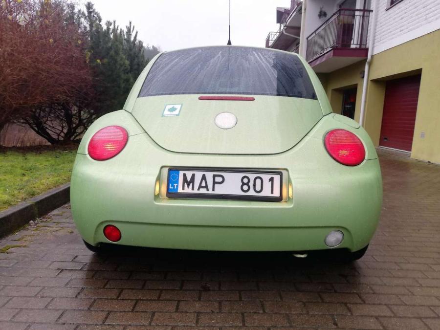 Zaļš Volkswagen Beetle 2003 Viļņa, ar dzinēja tilpumu 1.90 L un nobraukumu 220 tūkst. km par 3500 €, foto 5 vietnē AUTOMOTO.COM.LV
