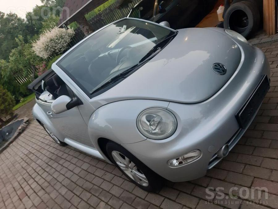 Grey Volkswagen Beetle 2004 in Riga, with an engine capacity of 1.90 L and mileage of 321 thousand km for 2150 €, photo 3 on AUTOMOTO.COM.LV