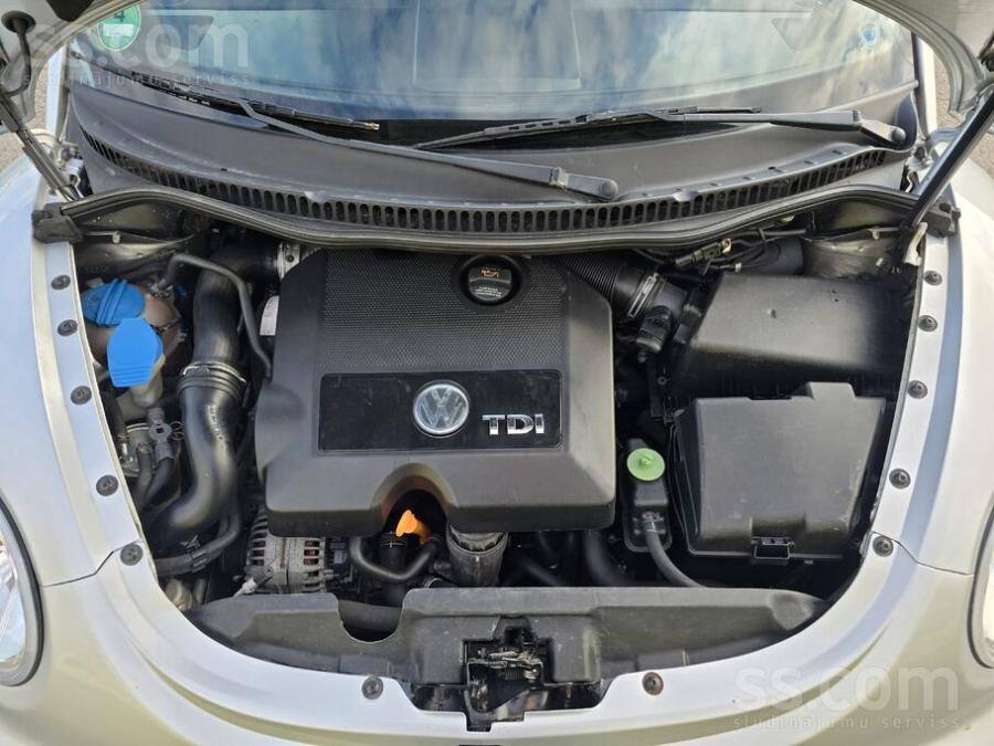 Pelēks Volkswagen Beetle 2005 Ogre, ar dzinēja tilpumu 1.90 L un nobraukumu 125 tūkst. km par 2500 €, foto 29 vietnē AUTOMOTO.COM.LV