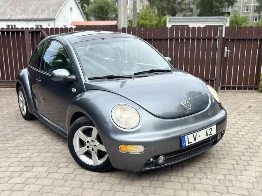 Pelēks Volkswagen Beetle 2002 Rīga, ar dzinēja tilpumu 1.90 L un nobraukumu 295 tūkst. km par 1799 €, foto 1 vietnē AUTOMOTO.COM.LV