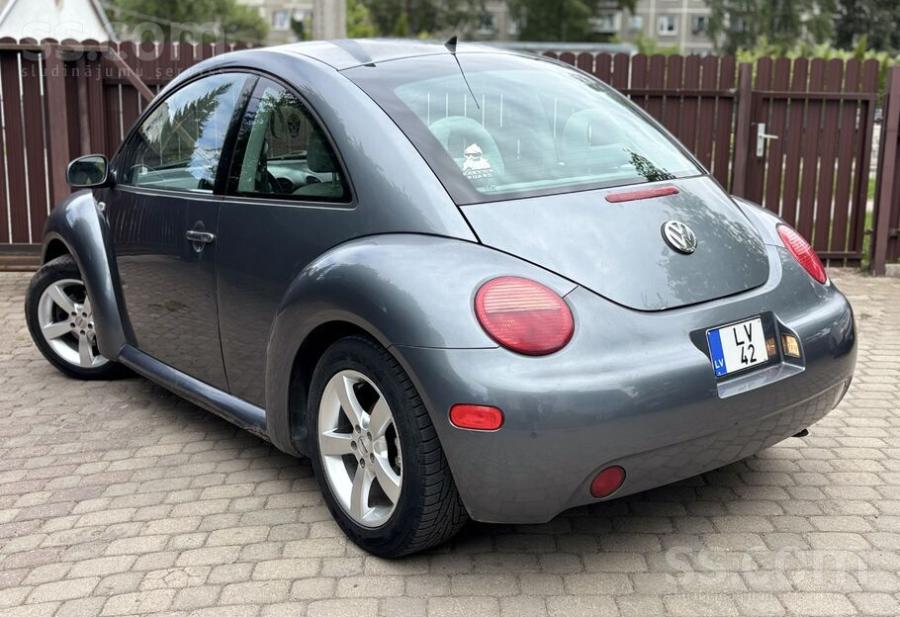 Pelēks Volkswagen Beetle 2002 Rīga, ar dzinēja tilpumu 1.90 L un nobraukumu 295 tūkst. km par 1799 €, foto 7 vietnē AUTOMOTO.COM.LV