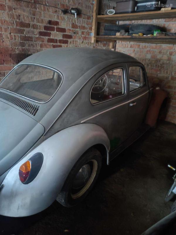 Pelēks Volkswagen Beetle 1963 Ukmergė, ar dzinēja tilpumu 1.20 L un nobraukumu 500 tūkst. km par 1650 €, foto 1 vietnē AUTOMOTO.COM.LV
