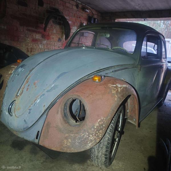 Pelēks Volkswagen Beetle 1963 Ukmergė, ar dzinēja tilpumu 1.20 L un nobraukumu 500 tūkst. km par 1650 €, foto 3 vietnē AUTOMOTO.COM.LV