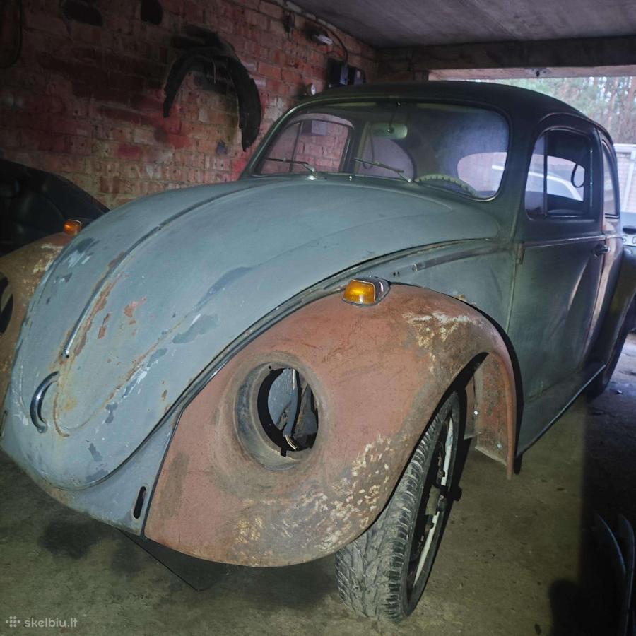 Pelēks Volkswagen Beetle 1963 Ukmergė, ar dzinēja tilpumu 1.20 L un nobraukumu 500 tūkst. km par 1650 €, foto 3 vietnē AUTOMOTO.COM.LV