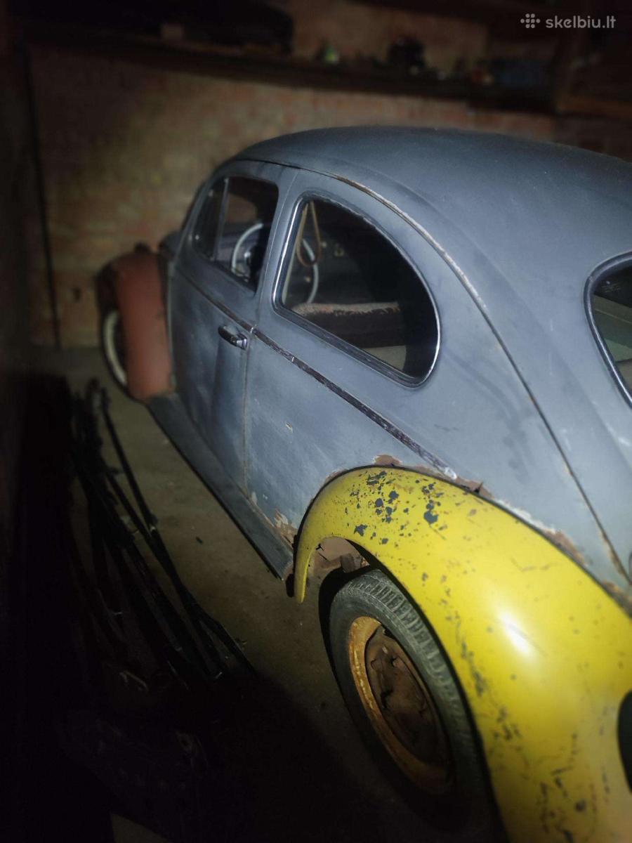 Pelēks Volkswagen Beetle 1963 Ukmergė, ar dzinēja tilpumu 1.20 L un nobraukumu 500 tūkst. km par 1650 €, foto 8 vietnē AUTOMOTO.COM.LV