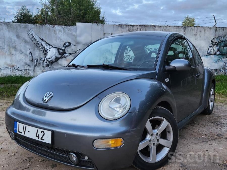 Grey Volkswagen Beetle 2002 in Riga, with an engine capacity of 1.90 L and mileage of 295 thousand km for 1600 €, photo 3 on AUTOMOTO.COM.LV