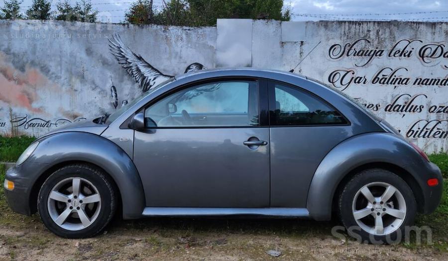 Grey Volkswagen Beetle 2002 in Riga, with an engine capacity of 1.90 L and mileage of 295 thousand km for 1600 €, photo 4 on AUTOMOTO.COM.LV
