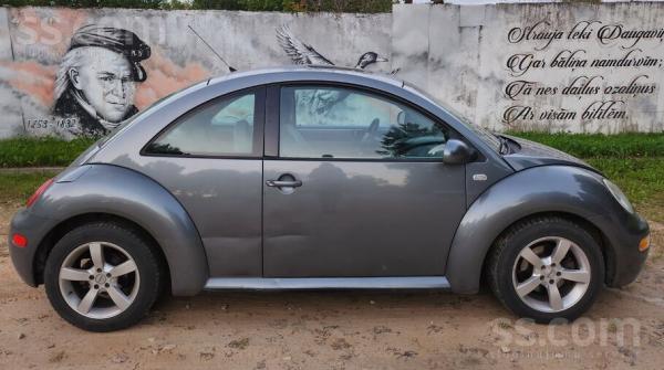 Grey Volkswagen Beetle 2002 in Riga, with an engine capacity of 1.90 L and mileage of 295 thousand km for 1600 €, photo 5 on AUTOMOTO.COM.LV