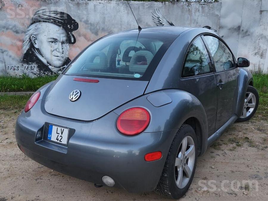 Grey Volkswagen Beetle 2002 in Riga, with an engine capacity of 1.90 L and mileage of 295 thousand km for 1600 €, photo 6 on AUTOMOTO.COM.LV