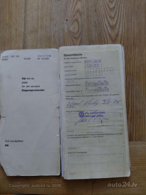 Oranžs Volkswagen Beetle 1974 Tallina, ar dzinēja tilpumu 1.30 L un nobraukumu 90 tūkst. km par 6900 €, foto 10 vietnē AUTOMOTO.COM.LV