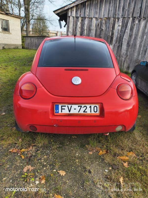 Red Volkswagen Beetle 1999 in Ogre, with an engine capacity of 1.90 L and mileage of 286 thousand km for 550 €, photo 2 on AUTOMOTO.COM.LV
