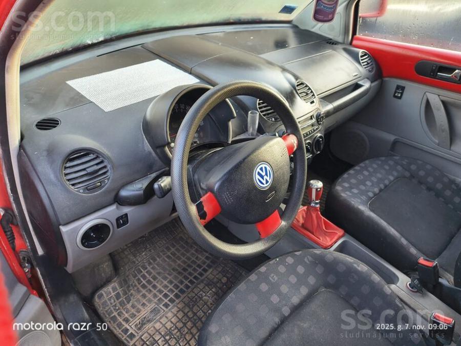 Красный Фольксваген Битл 1999 в Огре, объемом двигателя 1.90 л и пробегом 286 тыс. км за 550 €, фото 4 на AUTOMOTO.COM.LV