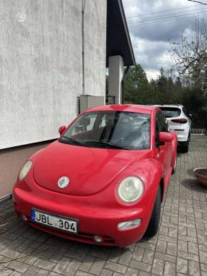 Sarkans Volkswagen Beetle 1999 Šauļi, ar dzinēja tilpumu 1.90 L un nobraukumu 368 tūkst. km par 750 €, foto  vietnē AUTOMOTO.COM.LV