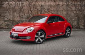 Red Volkswagen Beetle 2013 in Riga, with an engine capacity of 1.40 L and mileage of 159 thousand km for 3800 €, photo 1 on AUTOMOTO.COM.LV
