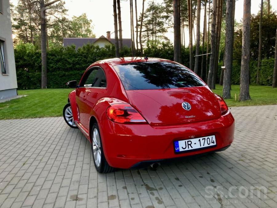 Red Volkswagen Beetle 2014 in Riga, with an engine capacity of 1.20 L and mileage of 200 thousand km for 5500 €, photo 7 on AUTOMOTO.COM.LV