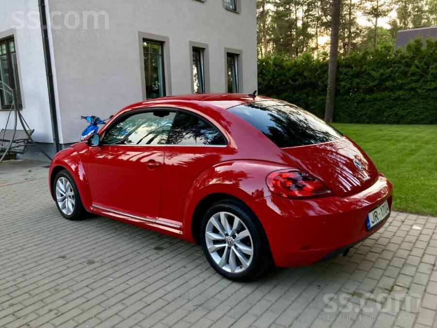 Red Volkswagen Beetle 2014 in Riga, with an engine capacity of 1.20 L and mileage of 200 thousand km for 5500 €, photo 15 on AUTOMOTO.COM.LV