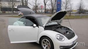 White Volkswagen Beetle 2013 in Riga, with an engine capacity of 1.60 L and mileage of 254 thousand km for 6350 €, photo 35 on AUTOMOTO.COM.LV