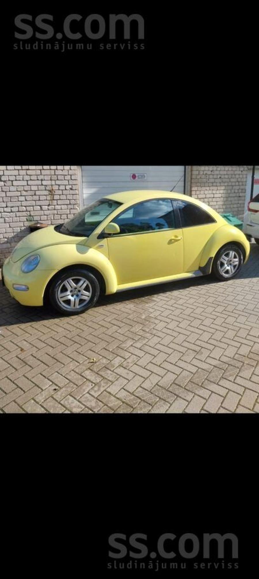 Dzeltens Volkswagen Beetle 1999 Tukums, ar dzinēja tilpumu 2.00 L un nobraukumu 236 tūkst. km par 1500 €, foto 1 vietnē AUTOMOTO.COM.LV