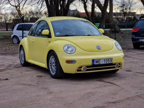 Yellow Volkswagen Beetle 1999 in Grobiņa, with an engine capacity of 2.00 L and mileage of 256 thousand km for 1190 €, photo 1 on AUTOMOTO.COM.LV