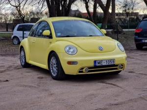 Dzeltens Volkswagen Beetle 1999 Grobiņa, ar dzinēja tilpumu 2.00 L un nobraukumu 256 tūkst. km par 1190 €, foto  vietnē AUTOMOTO.COM.LV