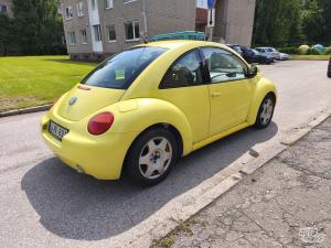 Dzeltens Volkswagen Beetle 1999 Kauņa, ar dzinēja tilpumu 1.90 L un nobraukumu 300 tūkst. km par 400 €, foto  vietnē AUTOMOTO.COM.LV