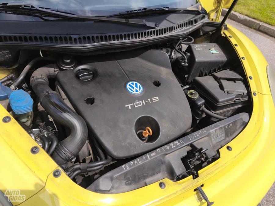Yellow Volkswagen Beetle 1999 in Kaunas, with an engine capacity of 1.90 L and mileage of 300 thousand km for 400 €, photo 12 on AUTOMOTO.COM.LV