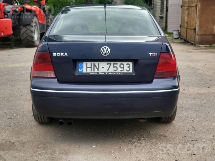 Blue Volkswagen Bora 2002 in Riga, with an engine capacity of 1.90 L and mileage of 0 thousand km for 990 €, photo 6 on AUTOMOTO.COM.LV