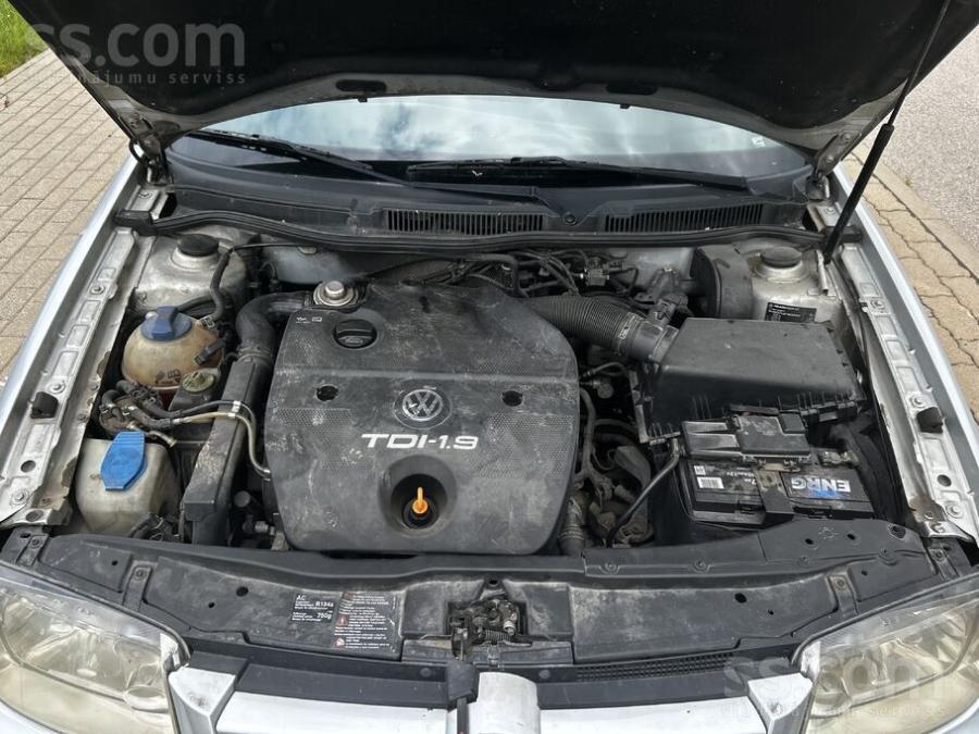 Grey Volkswagen Bora 1999 in Daugavpils, with an engine capacity of 1.90 L and mileage of 310 thousand km for 1100 €, photo 13 on AUTOMOTO.COM.LV