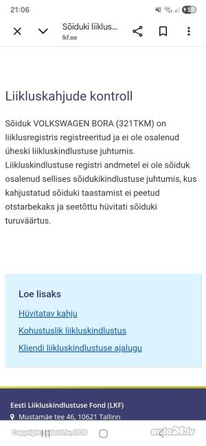 Фольксваген Бора 1999 в Элва, объемом двигателя 1.90 л и пробегом 374 тыс. км за 999 €, фото 17 на AUTOMOTO.COM.LV