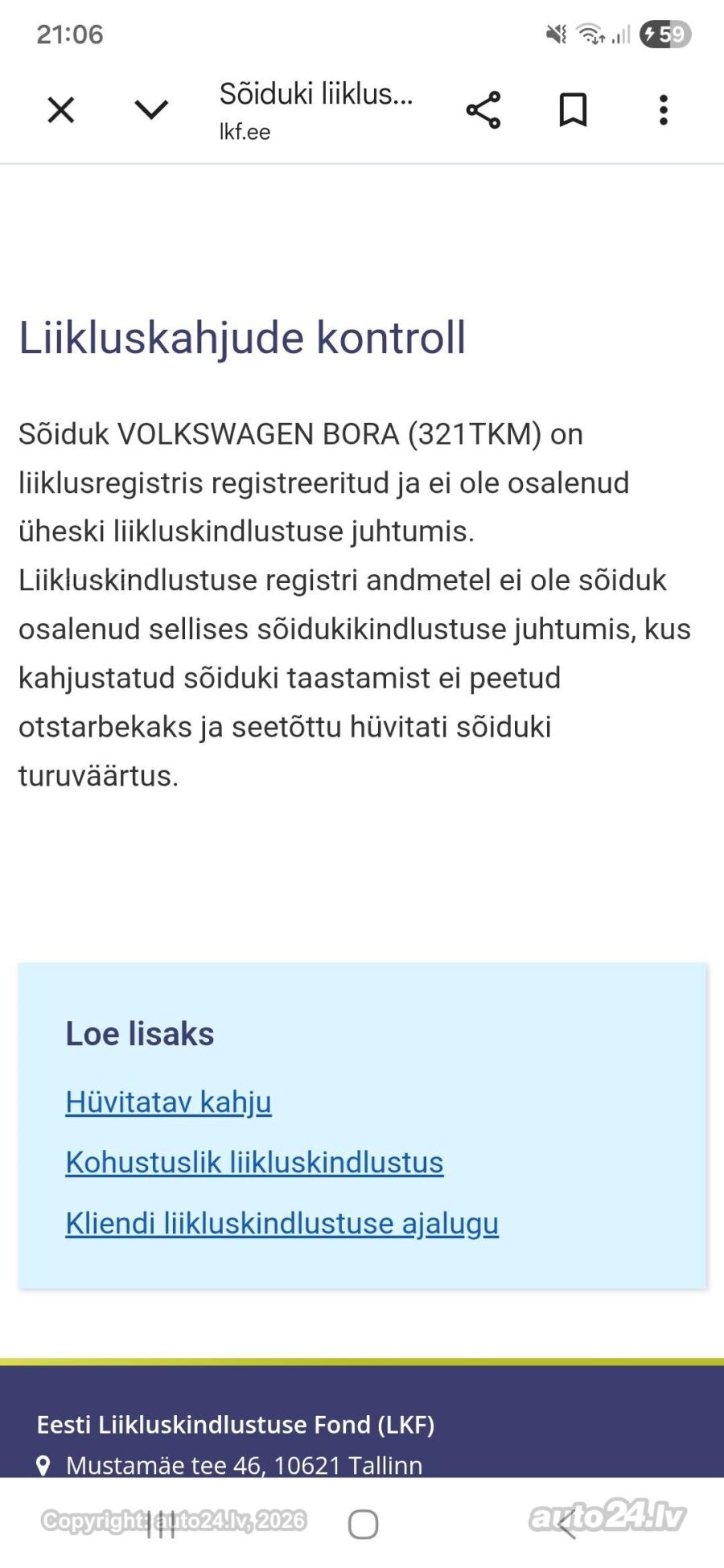 Фольксваген Бора 1999 в Элва, объемом двигателя 1.90 л и пробегом 374 тыс. км за 999 €, фото 17 на AUTOMOTO.COM.LV