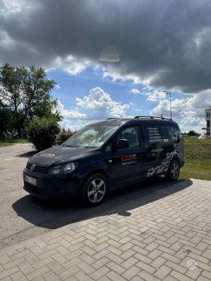 Black Volkswagen Caddy 2013 in Vilnius, with an engine capacity of 1.60 L and mileage of 420 thousand km for 3200 €, photo 3 on AUTOMOTO.COM.LV