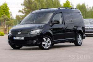 Black Volkswagen Caddy 2013 in Jelgava, with an engine capacity of 1.60 L and mileage of 0 thousand km for 9200 €, photo  on AUTOMOTO.COM.LV