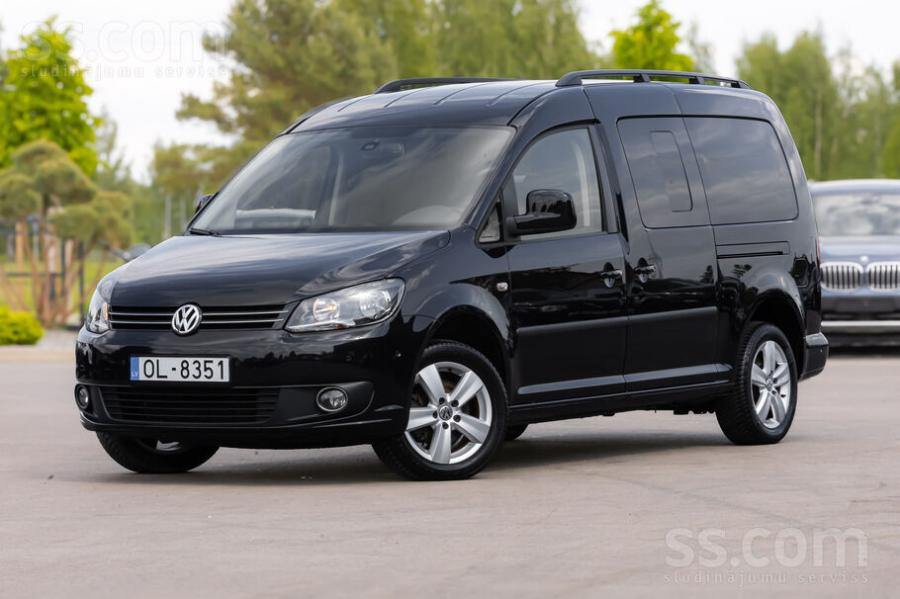Black Volkswagen Caddy 2013 in Jelgava, with an engine capacity of 1.60 L and mileage of 0 thousand km for 9200 €, photo 1 on AUTOMOTO.COM.LV