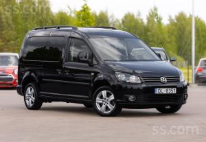 Black Volkswagen Caddy 2013 in Jelgava, with an engine capacity of 1.60 L and mileage of 0 thousand km for 9200 €, photo 4 on AUTOMOTO.COM.LV