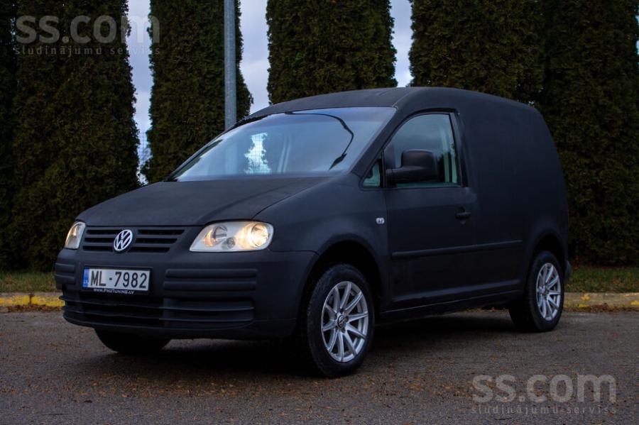 Black Volkswagen Caddy 2004 in Jelgava, with an engine capacity of 2.00 L and mileage of 277 thousand km for 1750 €, photo 3 on AUTOMOTO.COM.LV