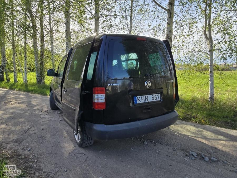 Black Volkswagen Caddy 2004 in Siauliai, with an engine capacity of 1.90 L and mileage of 498 thousand km for 2500 €, photo 3 on AUTOMOTO.COM.LV