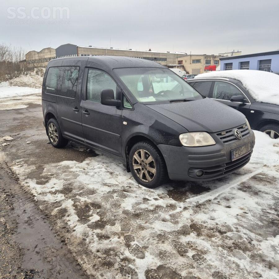 Melns Volkswagen Caddy 2004 Cēsis, ar dzinēja tilpumu 1.90 L un nobraukumu 349 tūkst. km par 2500 €, foto 1 vietnē AUTOMOTO.COM.LV