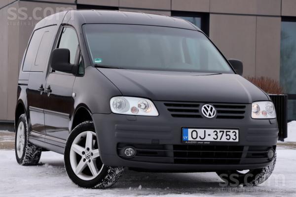 Black Volkswagen Caddy 2006 in Tukums, with an engine capacity of 1.90 L and mileage of 275 thousand km for 5450 €, photo 1 on AUTOMOTO.COM.LV