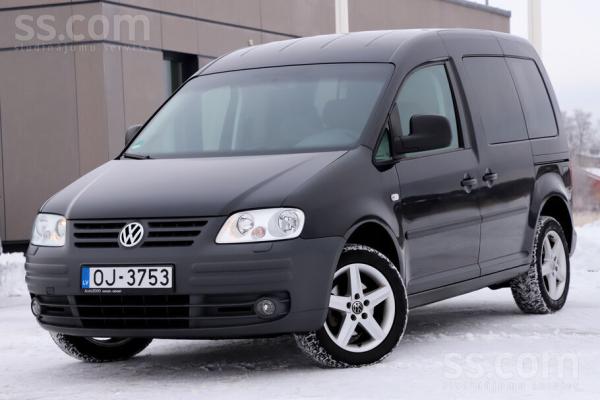 Black Volkswagen Caddy 2006 in Tukums, with an engine capacity of 1.90 L and mileage of 275 thousand km for 5450 €, photo 3 on AUTOMOTO.COM.LV
