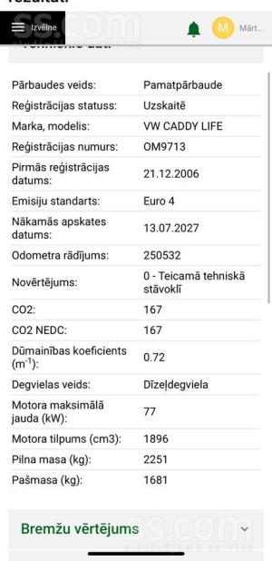 Black Volkswagen Caddy 2006 in Riga, with an engine capacity of 1.90 L and mileage of 251 thousand km for 4100 €, photo 20 on AUTOMOTO.COM.LV