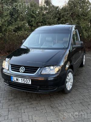 Black Volkswagen Caddy 2007 in Tukums, with an engine capacity of 1.90 L and mileage of 397 thousand km for 3650 €, photo  on AUTOMOTO.COM.LV