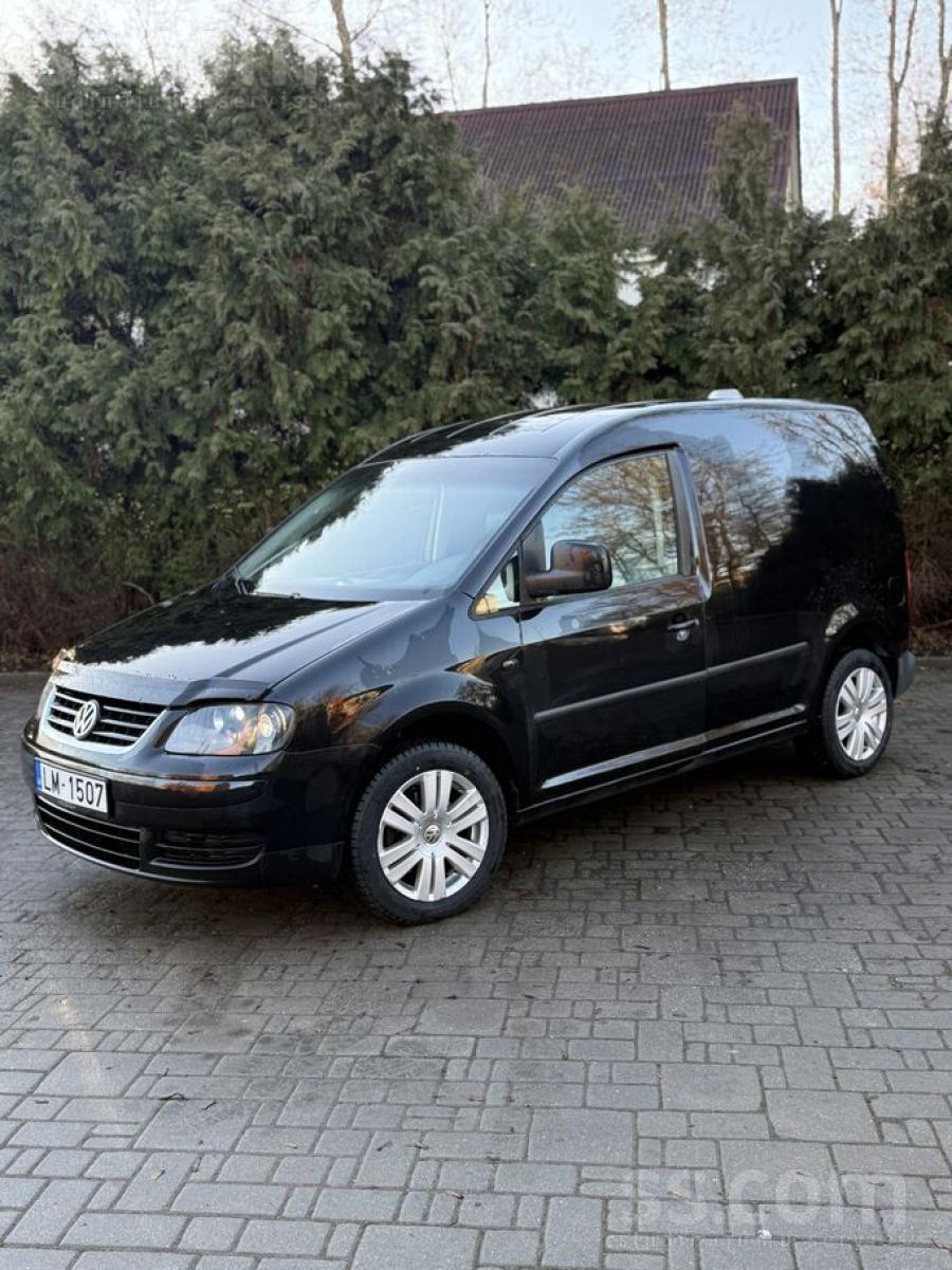 Black Volkswagen Caddy 2007 in Tukums, with an engine capacity of 1.90 L and mileage of 397 thousand km for 3650 €, photo 2 on AUTOMOTO.COM.LV